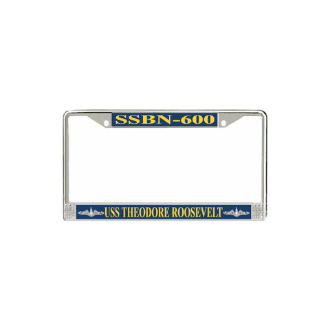 USS Theodore Roosevelt SSBN-600 License Plate Frame - U.S. Navy ...
