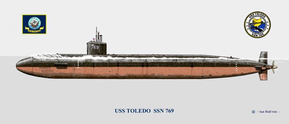 USS Toledo SSN 769 Print - Submarines A-F - PriorService.com