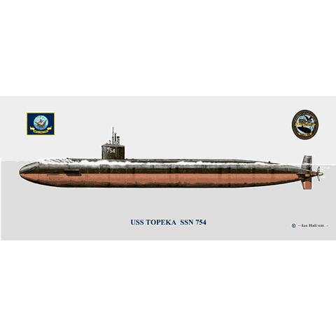 USS Topeka SSN-754 Print - Submarines S-Z - PriorService.com