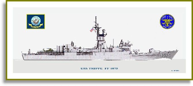 USS Trippe FF-1075 Print - Frigates S-Z - PriorService.com