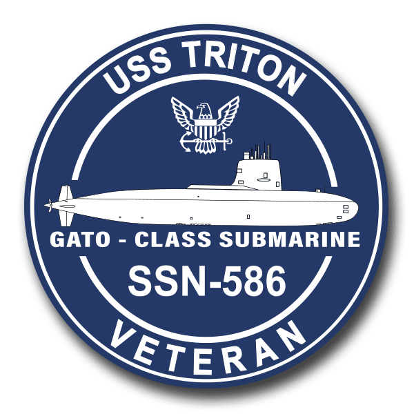 USS Triton SSN-586 Silhouette Veteran Decal - US Navy Submarine Veteran ...