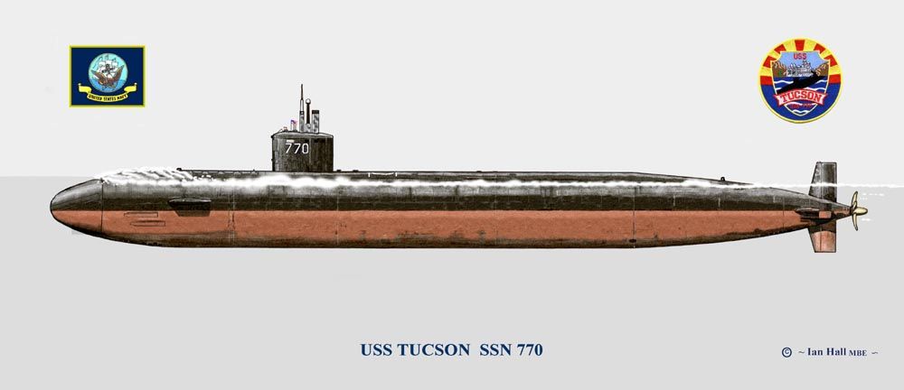 USS Tucson SSN 770 Print - Submarines A-F - PriorService.com