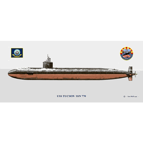 USS Tucson SSN 770 Print - Submarines A-F - PriorService.com
