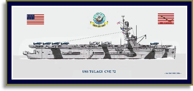 USS Tulagi CVE-72 Print - Aircraft Carriers S-Z - PriorService.com