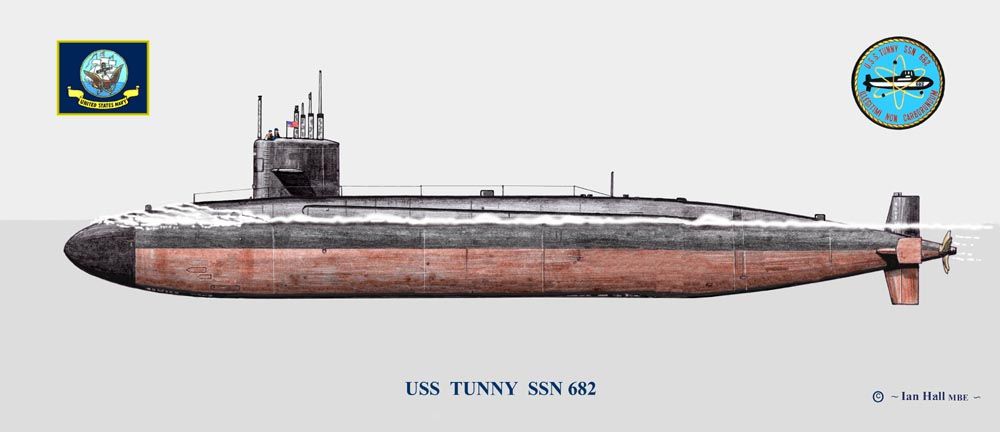 USS Tunny SSN 682 Print - Submarines A-F - PriorService.com