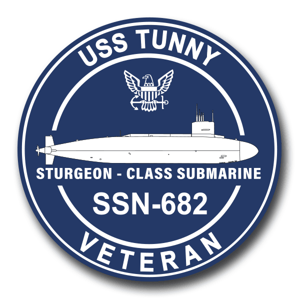 USS Tunny SSN-682 Silhouette Veteran Decal - US Navy Submarine Veteran ...