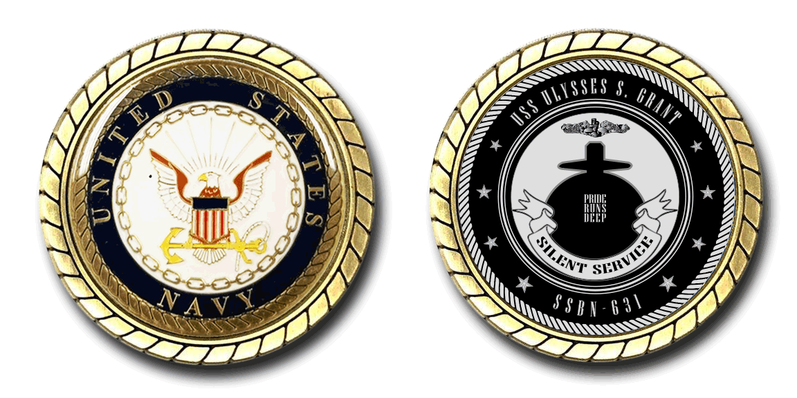 USS Ulysses S Grant SSBN-631 Challenge Coin - US Navy Submarine ...