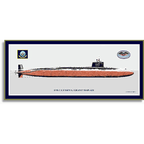 USS Ulysses S. Grant SSBN-631 Print - Submarines S-Z - PriorService.com