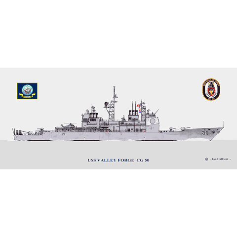 USS Valley Forge CG-50 Print - USS Valley Forge CG 50 - PriorService.com