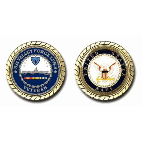USS Valley Forge LPH-8 Vietnam Service Challenge Coin - US Navy ...