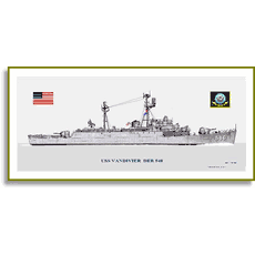 USS Vesole DD-878 Print - Destroyers V-Z - PriorService.com