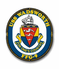 USS Wadsworth FFG-9 Vinyl Transfer Decal - US Navy Guided Missile ...
