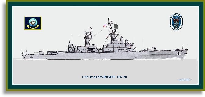 USS Wainwright CG-28 Print - USS Wainwright CG 28 - PriorService.com