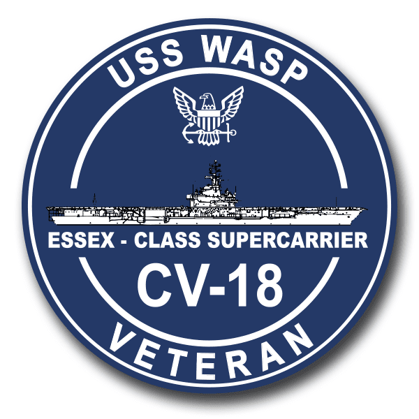 USS Wasp CV-18 Veteran Decal - US Navy Aircraft Carrier Veteran Decals ...