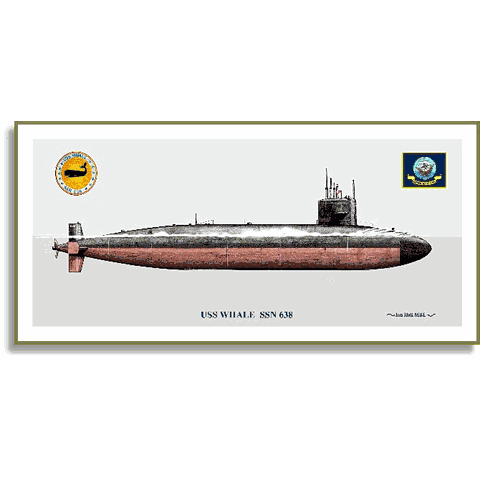 USS Whale SSN-638 Print - Submarines S-Z - PriorService.com