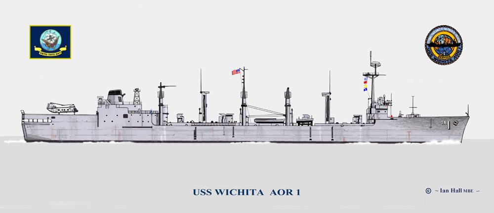 USS Wichita AOR-1 1970's Print - Other Ships U-Z - PriorService.com