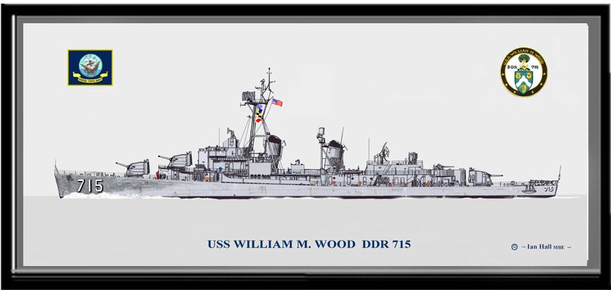 USS William M. Wood DDR-715 Print - Destroyer Prints - PriorService.com