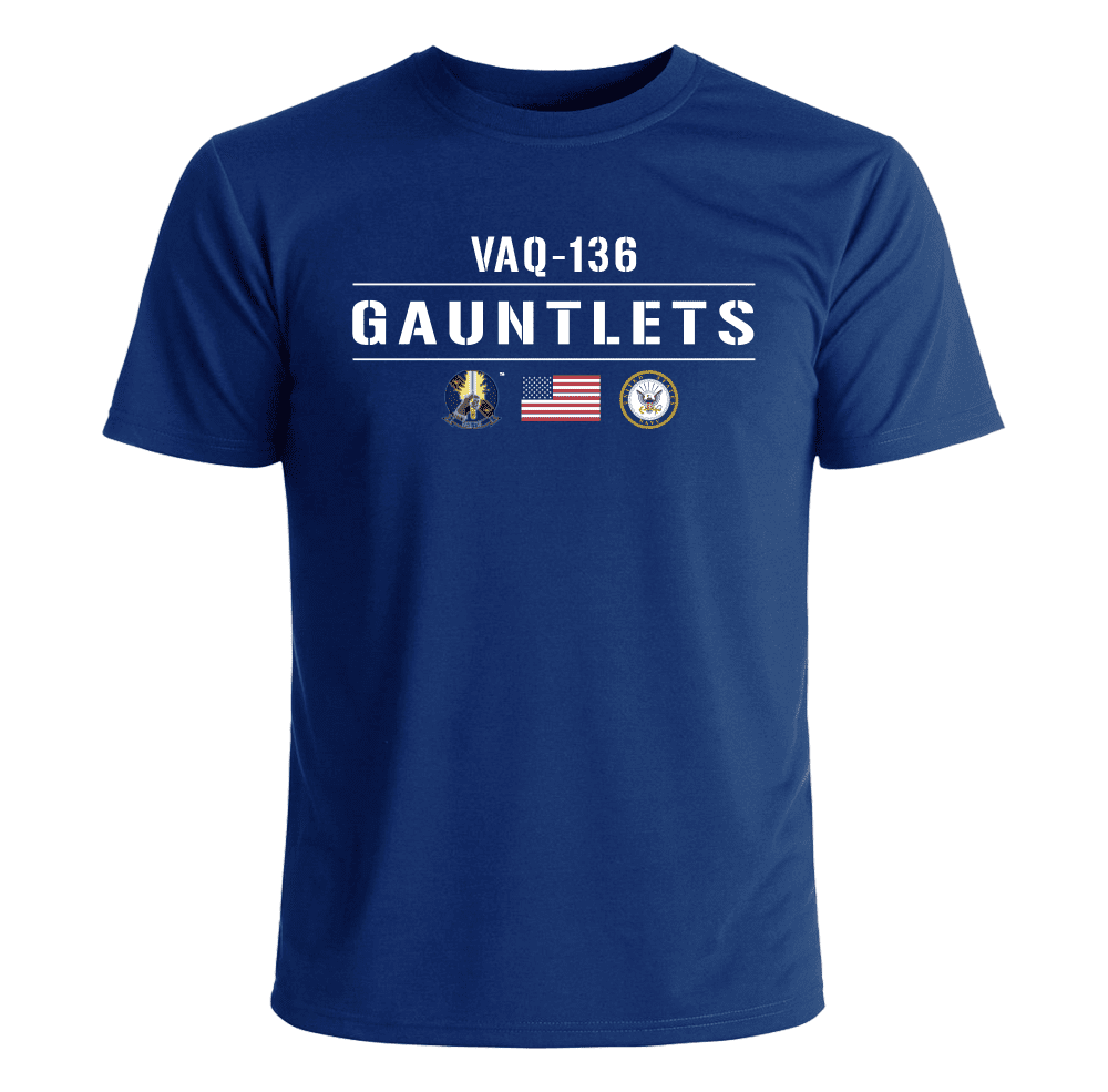 VAQ-136 Gauntlets US Navy Squadron T-Shirt - US Navy Squadron T-Shirts ...