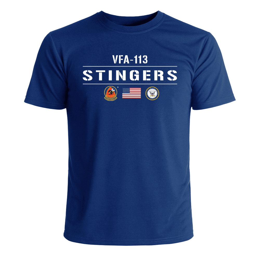 VFA-113 Stingers US Navy Squadron T-Shirt - US Navy Squadron T-Shirts ...