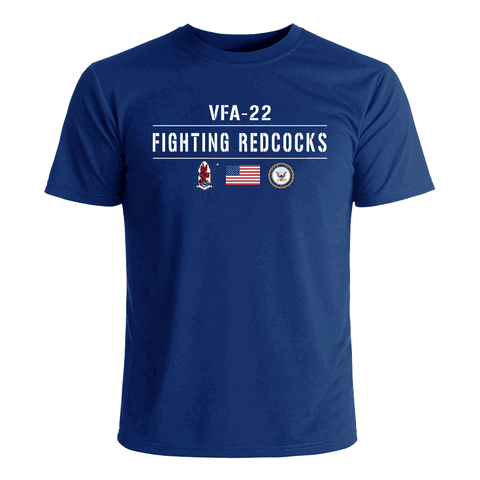 VFA-22 Fighting Redcocks US Navy Squadron T-Shirt - US Navy Squadron T ...