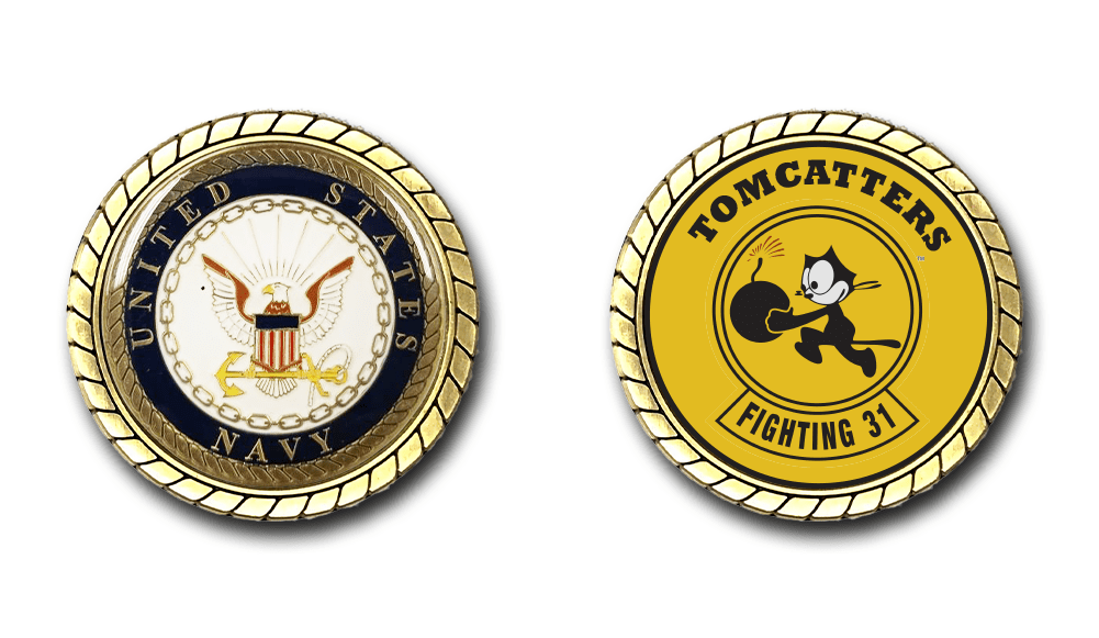 VFA-31 Tomcatters Us Navy Squadron Challenge Coin - US Navy Squadron ...