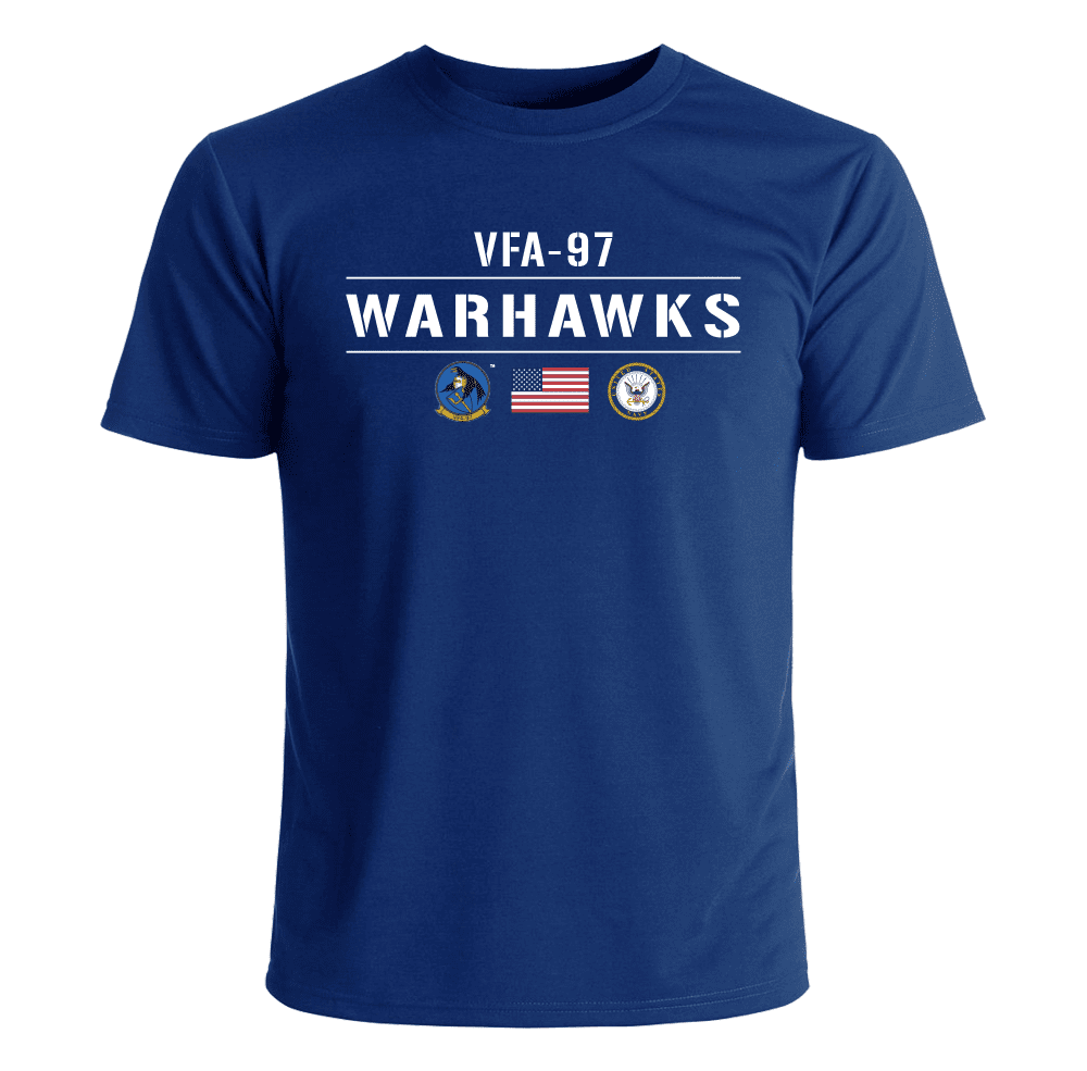 VFA-97 Warhawks US Navy Squadron T-Shirt - US Navy Squadron T-Shirts ...