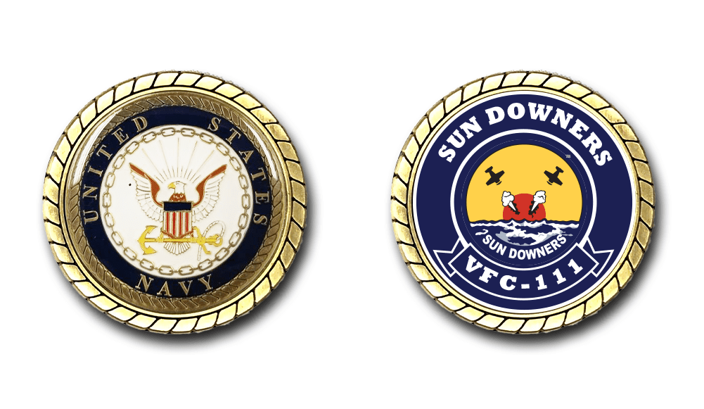 VFC-111 Sundowners Us Navy Squadron Challenge Coin - US Navy Squadron ...