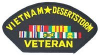 Vietnam Desert Storm Veteran Hat Patch - Vietnam War Veteran Patches ...