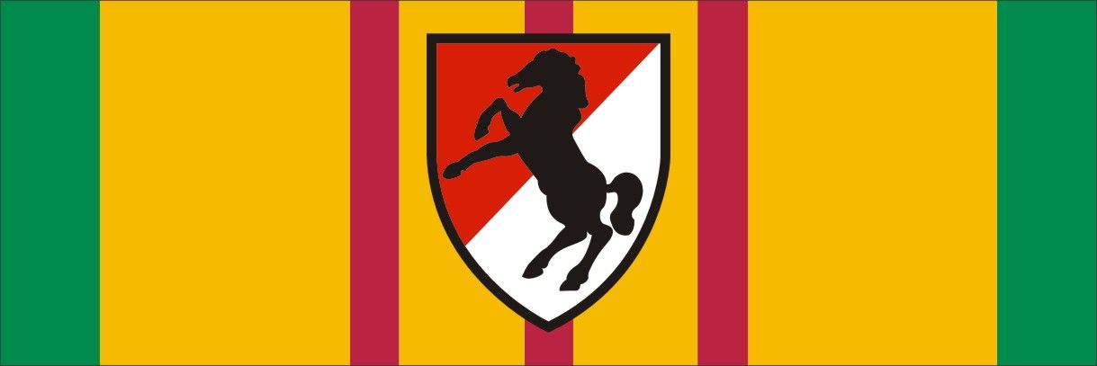 Vietnam Service Ribbon 11th Armored Cavalry Regiment ACR Decal Sticker ...