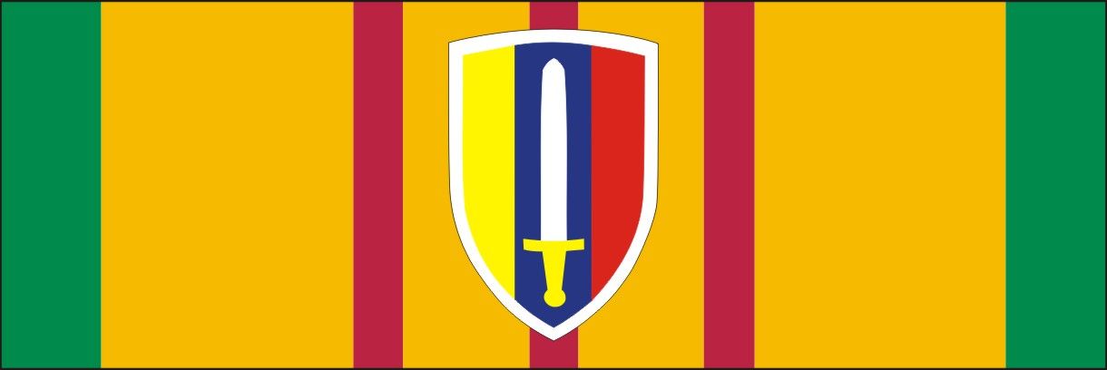 Vietnam Service Ribbon US Army Vietnam USARV Decal Sticker - Vietnam ...