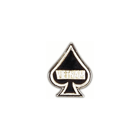 Vietnam Spade Pin - Vietnam Veteran Pins - PriorService.com