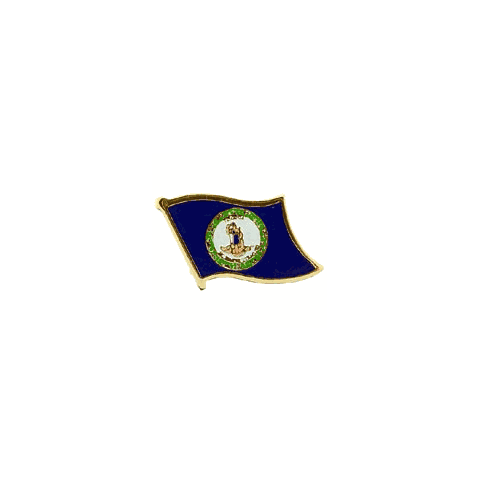 Virginia State Flag Pin - U.S. State Flag Pins - PriorService.com