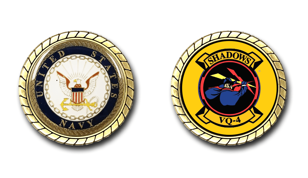 VQ-4 Shadows Us Navy Squadron Challenge Coin - US Navy Squadron ...