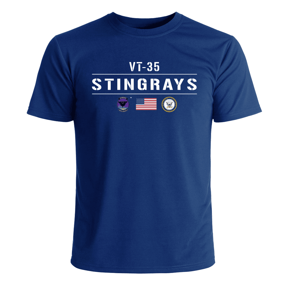 Vt 35 Stingrays US Navy Squadron T-Shirt - US Navy Squadron T-Shirts ...