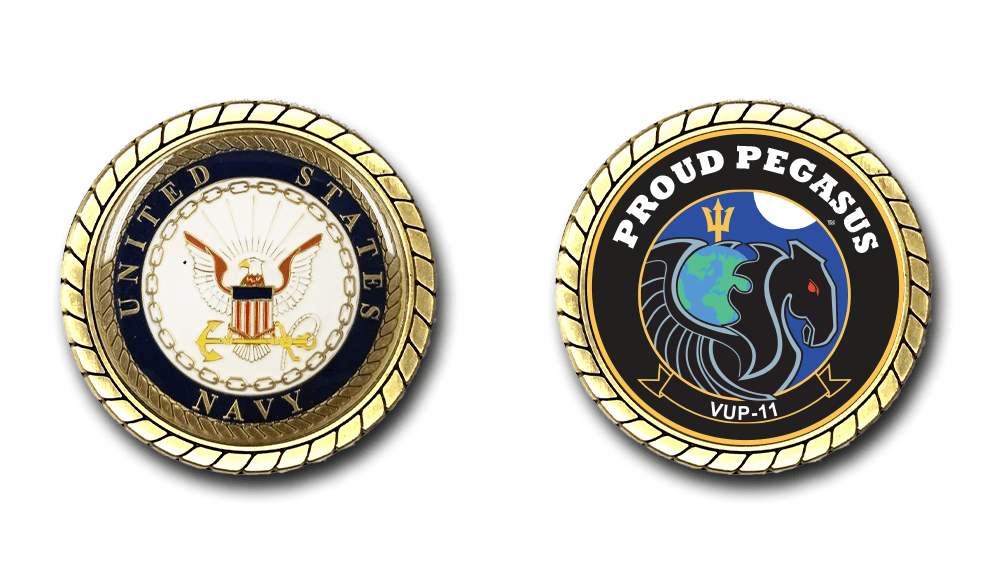 VUP-11 Proud Pegasus Us Navy Squadron Challenge Coin - US Navy Squadron ...