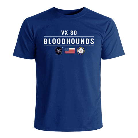 VX-30 Bloodhounds US Navy Squadron T-Shirt - US Navy Squadron T-Shirts - PriorService.com