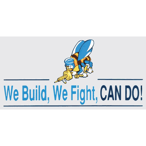 We Build, We Fight Seabees Bumper Sticker - US Navy Bumper Stickers ...