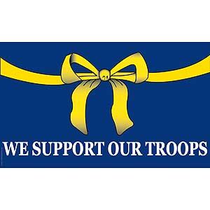 We Support Our Troops Flag - Military and USA Flags - PriorService.com