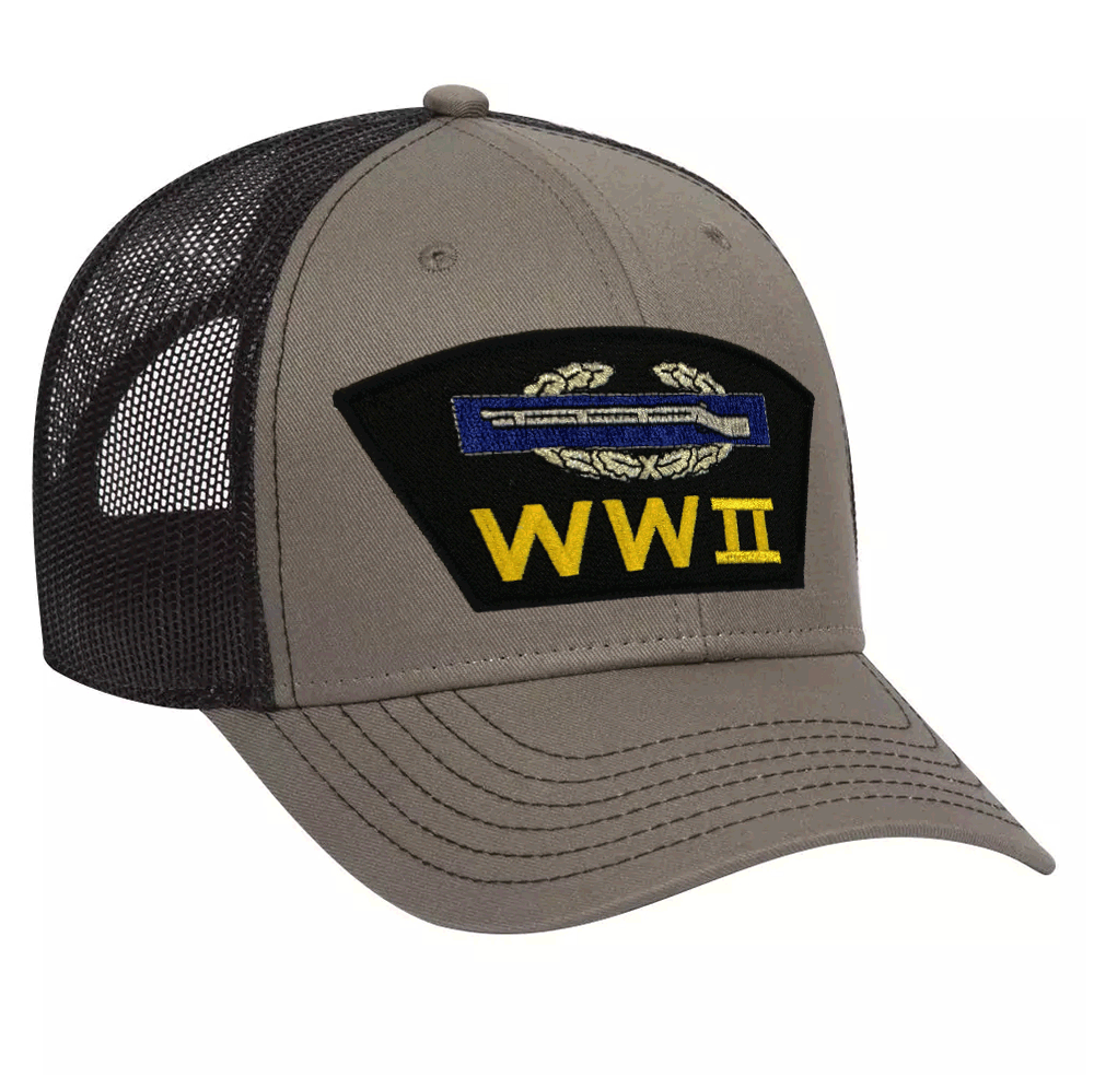 WW II CIB OD Green Mesh Back - New OD Green Mesh Caps - PriorService.com