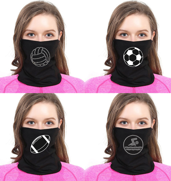 Blue Lagoon Tie Dye Soft 100% Cotton Neck Gaiter / Face Cover w/ Choice ...