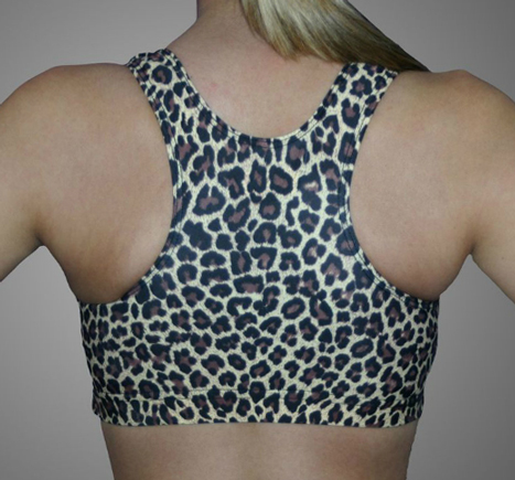 Brown Spotted Leopard / Cheetah Wild Animal Pattern Spandex Athletic ...