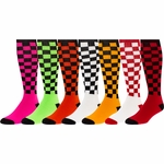 Checker Board Athletic Knee High Socks in 7 Color Choices - Knee High Socks