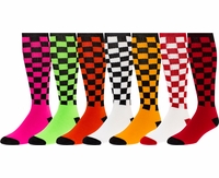 Checker Board Athletic Knee High Socks in 7 Color Choices - Knee High Socks
