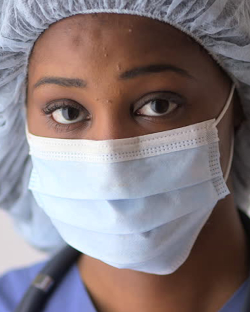 Health Care Style Blue 3-Ply Mask / Protective Face Cover - Face Masks ...