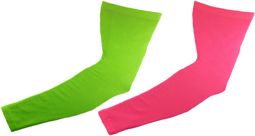 Colorful Neon Glide Athletic Sport Compression Arm Sleeves - CLEARANCE ...