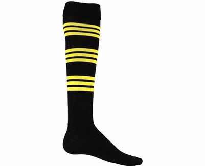 Neon Warrior Colorful Stripe Knee High Athletic Socks in Several Color ...