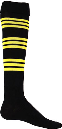 Neon Warrior Colorful Stripe Knee High Athletic Socks in Several Color ...