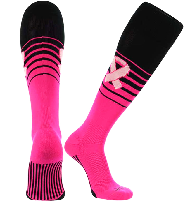 Pink Ribbon Breast Cancer Awareness Twin-City Breaker Performance Knee ...