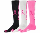 Pink Ribbon Breast Cancer Awareness Red-Lion PEGASUS Knee High Socks in ...