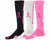 Pink Ribbon Breast Cancer Awareness Red-Lion PEGASUS Knee High Socks in ...